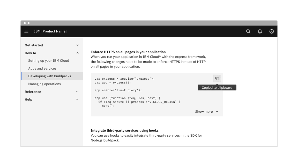 Code snippet – Carbon Design System Code snippet – Carbon Design System